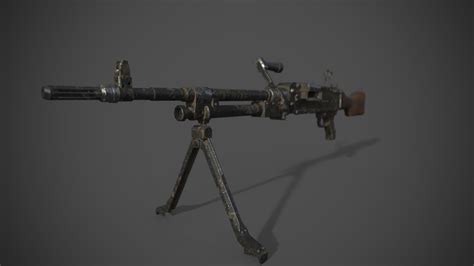 Hmg Gpmg Machine Gun 3d Model 39 Fbx Free3d