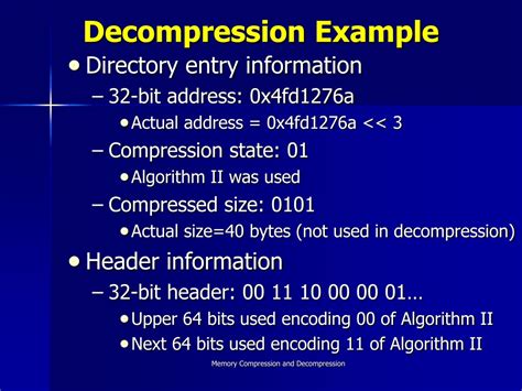 PPT Integrating Memory Compression And Decompression With Coherence Protocols In DSM