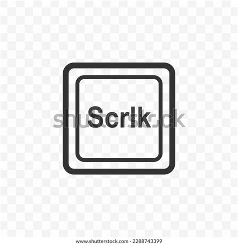 Vector Illustration Scroll Lock Icon Dark Stock Vector Royalty Free 2288743399 Shutterstock