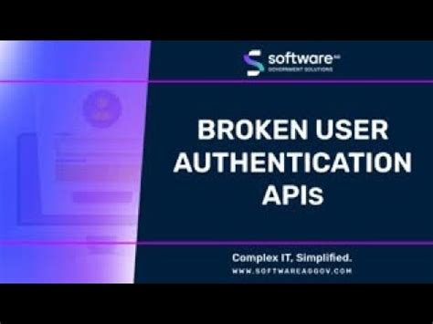 Broken User Authentication APIs YouTube
