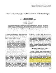 Data Analysis Strategies For Mixed Method Evaluation Designs Pdf Educational Evaluation And
