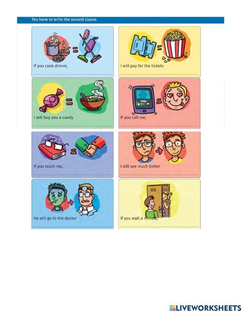 First Conditional Online Exercise For English Live Worksheets