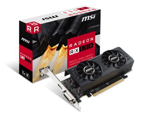 Overview Radeon RX 550 2GT LP OC MSI Global