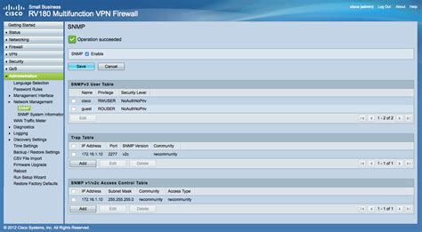 reboot cisco router model rv180 via snmp cisco community