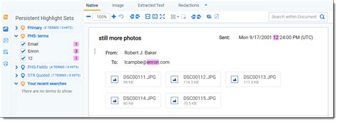 Persistent Highlight Sets