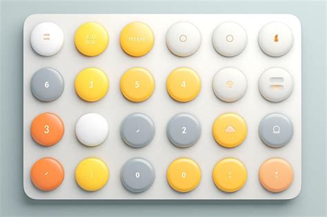 3d Neumorphism Soft Ui Design 3d Buttons Premium Ai Generated Image