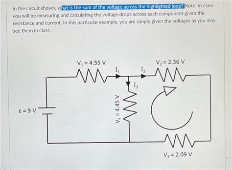 Solved In The Circuit Shown What Is The Sum Of The Voltage Chegg Com
