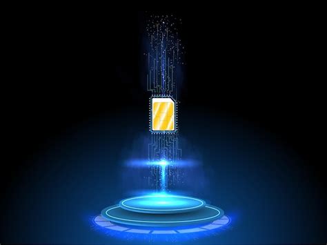 Premium Vector Embedded Sim Concept New Mobile Communication Technology