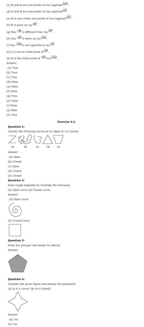 Ncert Solutions For Class 6 Maths Chapter 4 Basic Geometrical Ideas