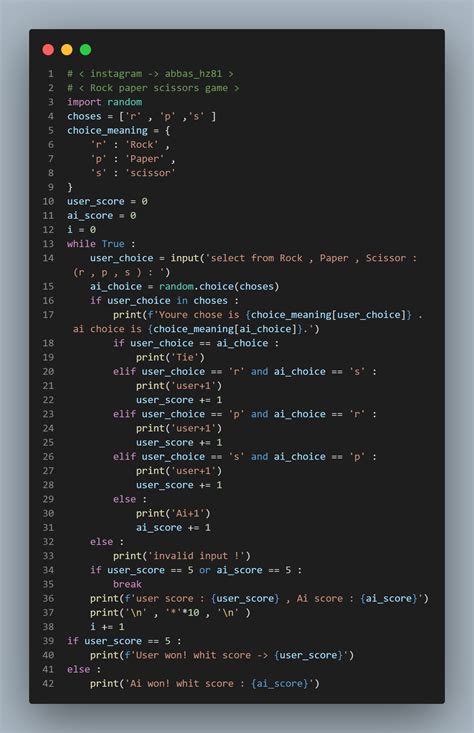 Github Hzabbasrock Paper Scissors Rock Paper Scissors Game Made