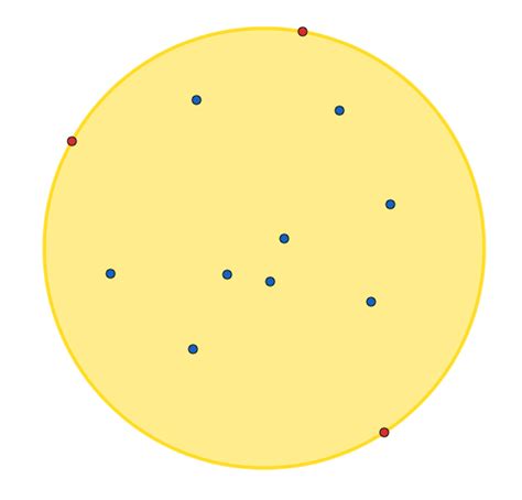 Smallest Enclosing Circle 最小覆蓋圓 最小覆蓋圓 ：平面上給定 N 個點，求出能包含所有點且半徑最小的圓