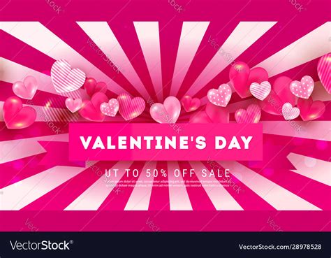 Striped Creative Banner With Red Ribbon Text Vector Image