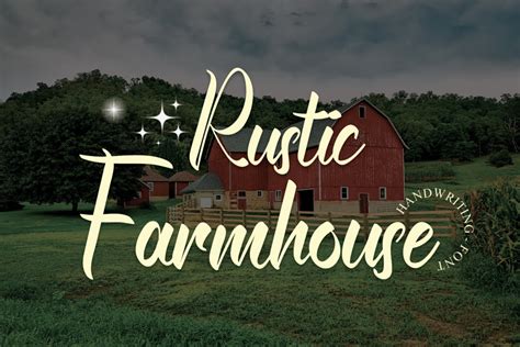 Rustic Farmhouse Font Dafont Com