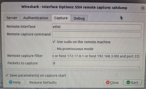 Wireshark Remote Capture Over Ssh Jerrys Blog