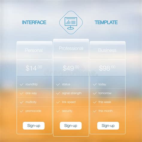 Modern User Interface Screen Template For Mobile Stock Vector