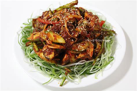 소라무침과 소라숙회 만들기