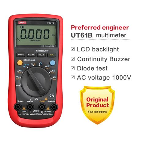 Uni T Multímetro Digital Moderno Ut61b Ut 61b 400 Grandado