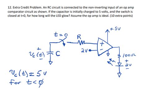 Solved Extra Credit Problem An RC Circuit Is Connected Chegg Com