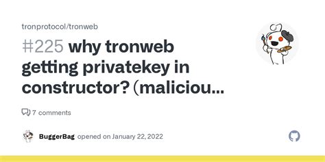 Why Tronweb Getting Privatekey In Constructor Malicious Scenario Issue Tronprotocol