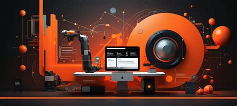 Premium Vector Monitor Software Search Tech Interface Workplace Marketing Page System Website