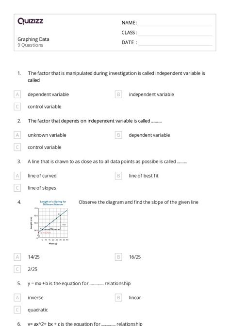 50 Graphing Data Worksheets For 8th Grade On Quizizz Free And Printable