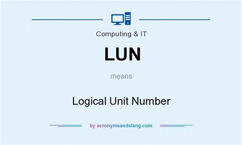 Lun Logical Unit Number