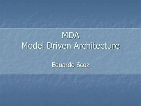 Ppt Mda Model Driven Architecture Powerpoint Presentation Free Download Id 6720401