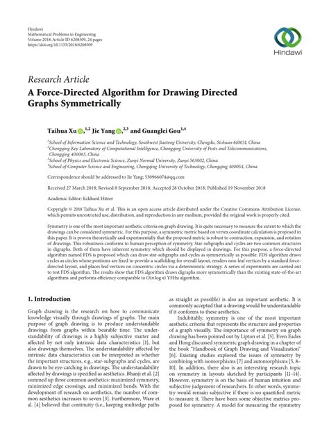 Pdf A Force Directed Algorithm For Drawing Directed Graphs Symmetrically