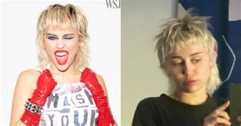 Miley Cyrus Mullet Miley Cyrus Debuts Modern Mullet And Fans Have A
