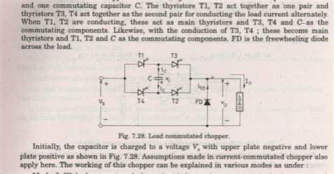 Thyristor Chopper Circuit Load Commutated Chopper