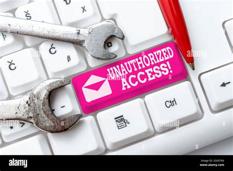 Conceptual Display Unauthorized Access Concept Meaning Use Of A