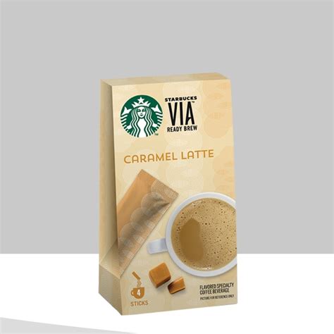 星巴克via®焦糖那堤即溶咖啡 Starbucks Via® Ready Brew Caramel Latte Flav 蝦皮購物