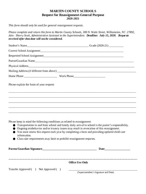 Request For Reassignment General Purpose Doc Template Pdffiller