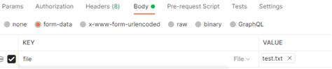 Error 415 While Uploading A File Through Postman To Aspnet Core Api