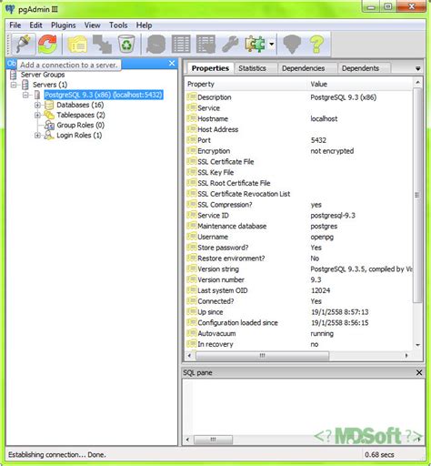 ระบบการจัดการฐานข้อมูลเชิงวัตถุสัมพันธ์ Postgresql Mdsoft Coltd