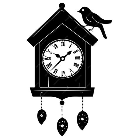 Cuckoo Clock Vector Graphic Premium Ai Generated Vector