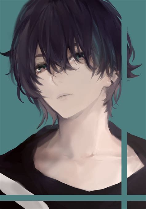 Anime Character With Black Hair And Blue Eyes Anime Liebe Vampir