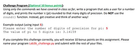 Solved Challenge Program Optional Bonus Points Using Chegg