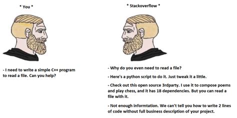 stackoverflow in a nutshell r programmerhumor