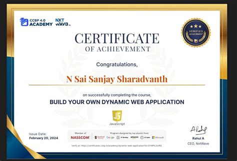 Completed Javascript Programming By Nxtwave Sai Sanjay Nemaliga