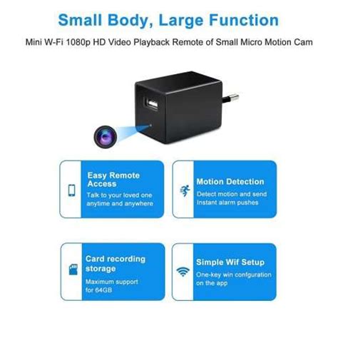 Dvrs And Nvrs Z99 Wifi Spy Usb Charger Camera Power Adapter With Micro