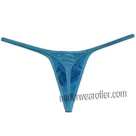 Men Shiny Micro Thong Underwear Male Penis Pouch String Tangas Lingerie