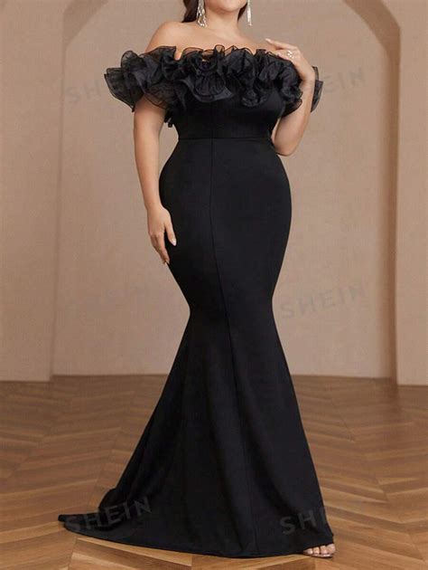 Shein Belle Elegant And Exaggerated Mesh Three Dimensional Floral