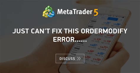 Just Cant Fix This Ordermodify Error Daily Trading Mql4 And Metatrader 4 Mql4