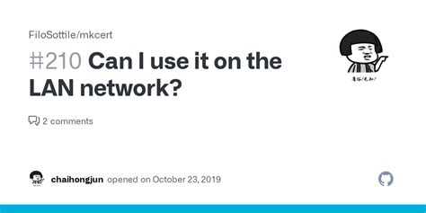 Can I Use It On The Lan Network · Issue 210 · Filosottilemkcert · Github
