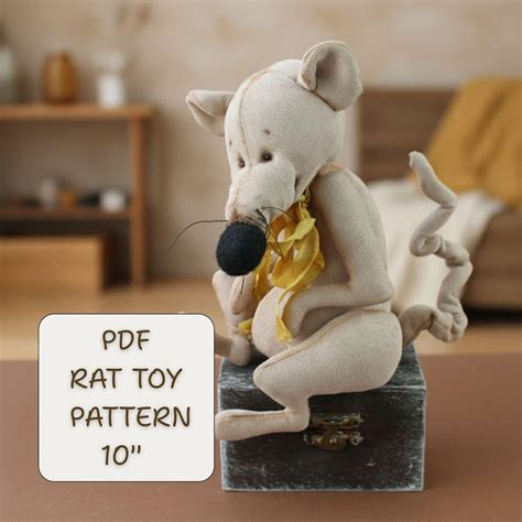 Rat Sewing Pattern Pdf Ratberry Toys Plushie Pattern Creepy Cute