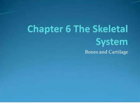PPT Chapter 5 The Skeletal System PowerPoint Presentation Free Download ID 745746