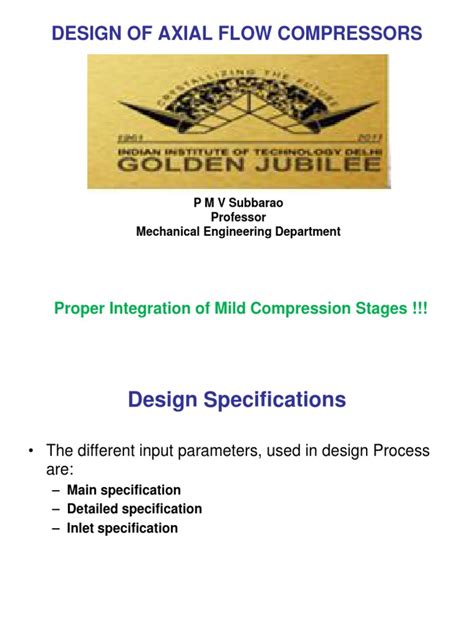 Pdf Axial Compressor Design Parameters Dokumentips