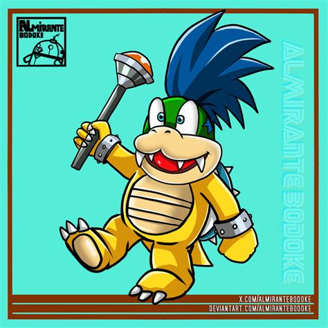 Koopalings Larry Koopa Sketch By Almirantebodoke On Deviantart
