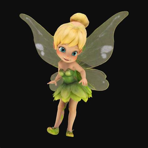 An Ancientmysticrealistic Fairytinkerbellstandingfull Body A